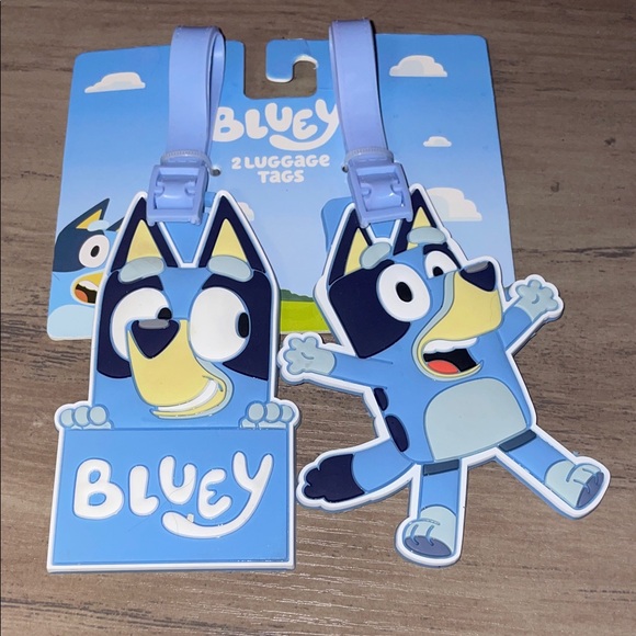 Disney | Accessories | Disney Bluey Luggage Tags | Poshmark